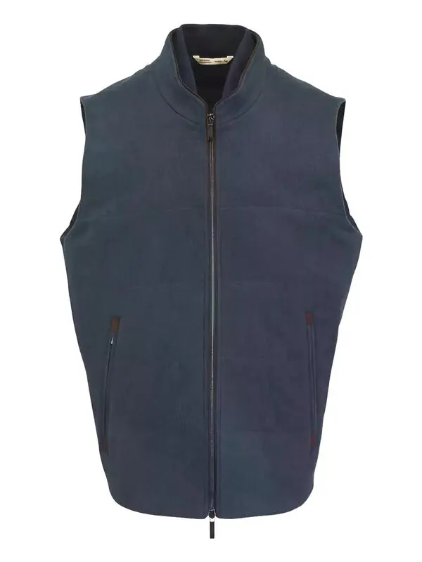MAURIZIO BALDASSARI Zip-fastening Gilet - Blue