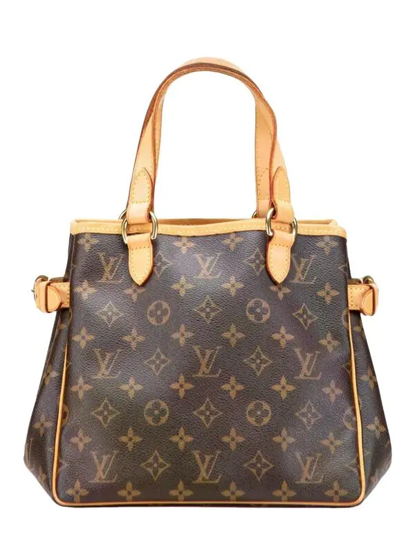 LOUIS VUITTON 2005 Monogram Batignolles Vertical Pm Handbag - Brown
