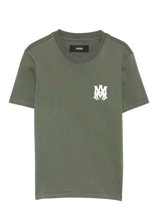 Amiri Logo-detail Crew-neck T-shirt - Green