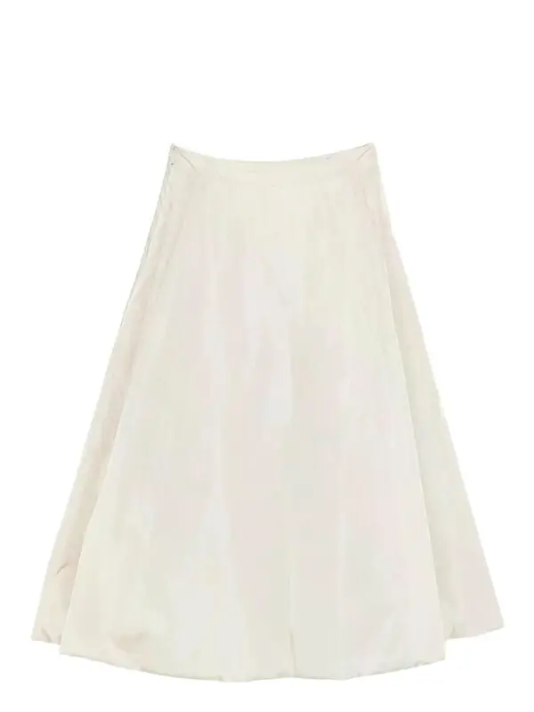 Add A-line Skirt With Zip Fastening - Neutrals