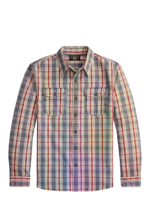 Ralph Lauren Checked Cotton Shirt - Blue