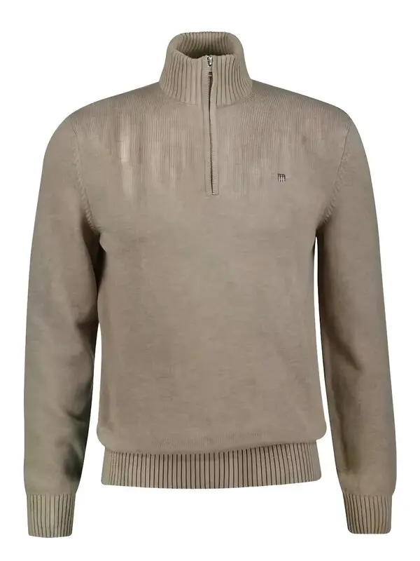 Gant Half-zip Sweater - Neutrals