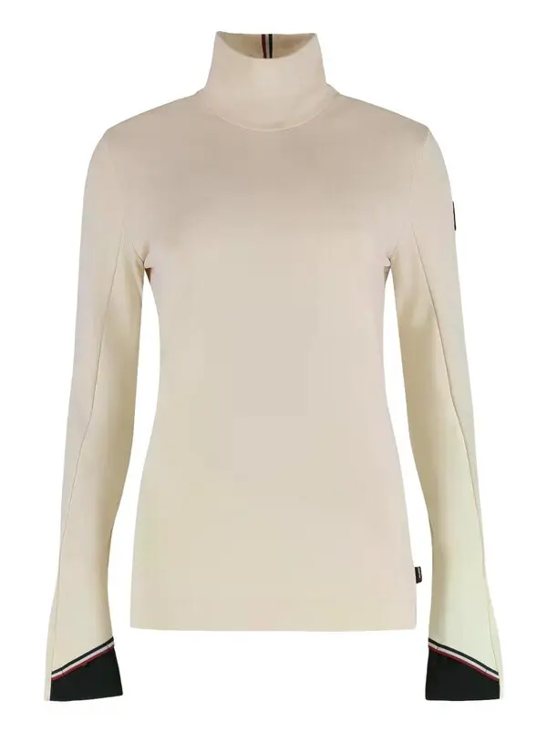 Moncler Polartec Turtleneck Ski Top - Neutrals