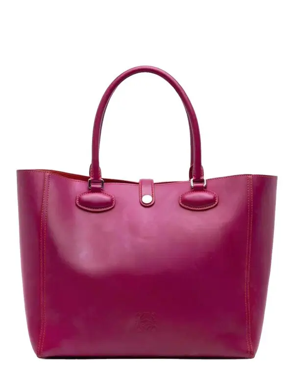 Loewe 2013 Leather Leo Tote Bag - Pink