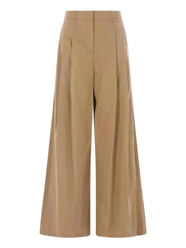 TWP Pleated Trousers - Brown