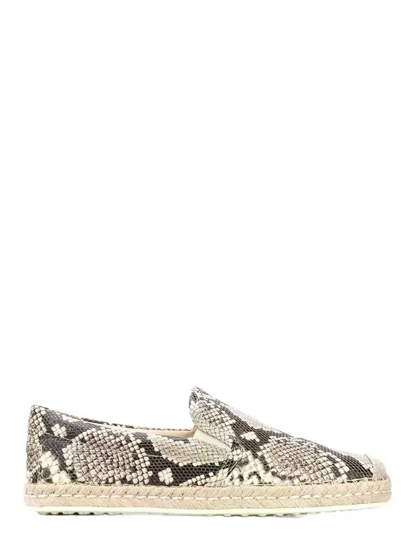 TOD'S Python-effect Espadrilles - Neutrals