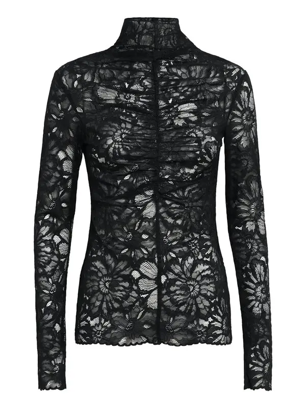 Camilla And Marc Eleri Lace Long-sleeve Top - Black