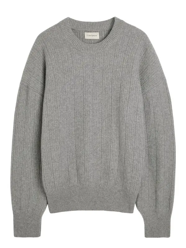 Oliver Spencer Overton Merino Wool Jumper - Grey