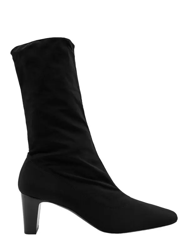 THE ROW Felice Stretch-neoprene Boots - Black
