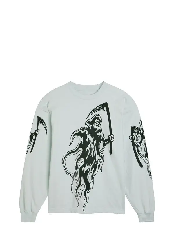 WARREN LOTAS Serenity Reaper Printed Top - Grey