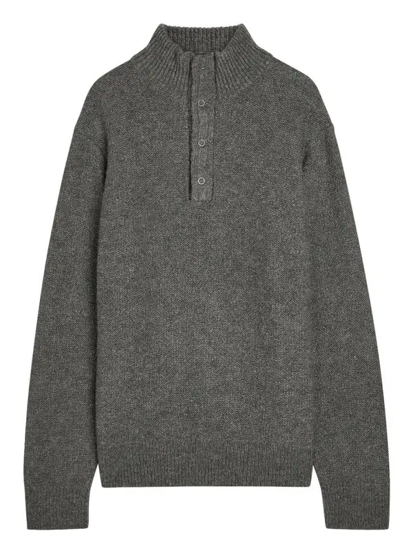 Paige Merino Wool-blend Jumper - Dark Grey