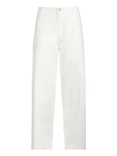 Emporio Armani Baggy Fit Cotton Jeans - Off White