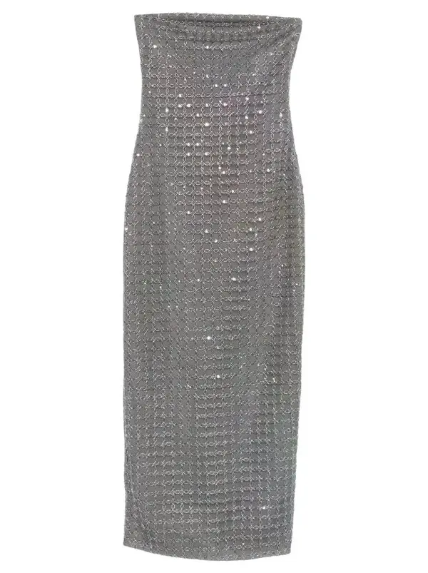 Remain Birger Christensen Bead-embellished Maxi Dress - Grey