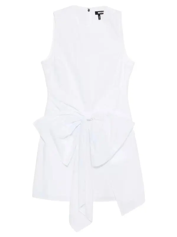 Remain Birger Christensen Bow-detail Mini Dress - White
