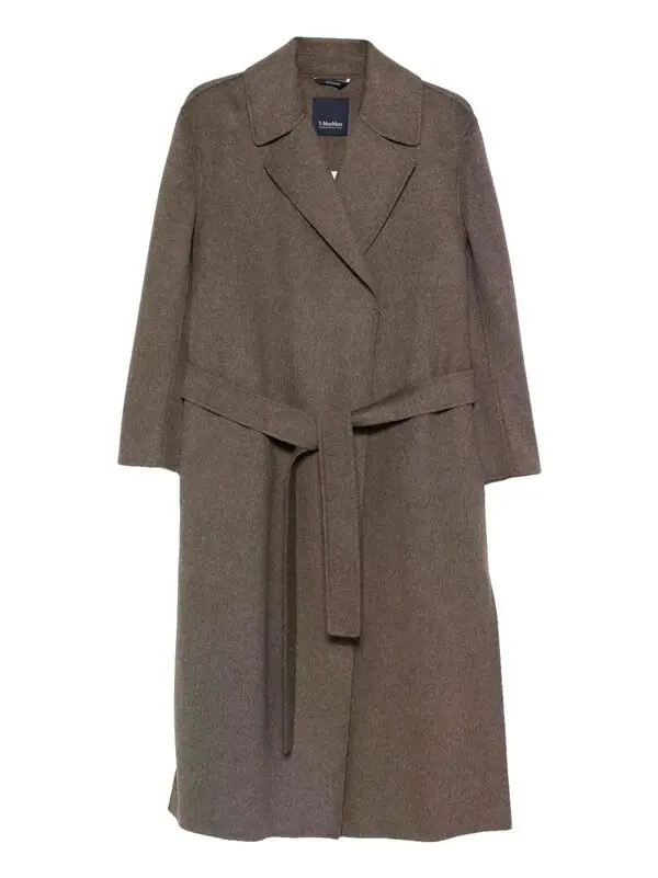 Max Mara Belted Long Coat - Brown