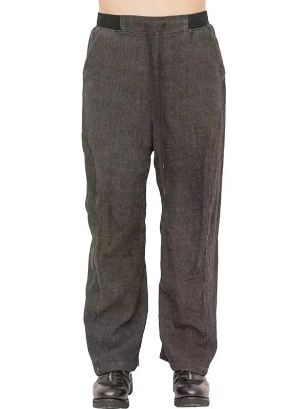 THE VIRIDI-ANNE Drawstring-fastening Trousers - Grey