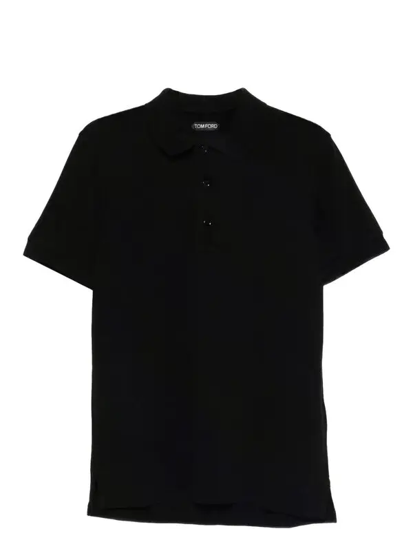 TOM FORD Short-sleeve Polo Shirt - Black