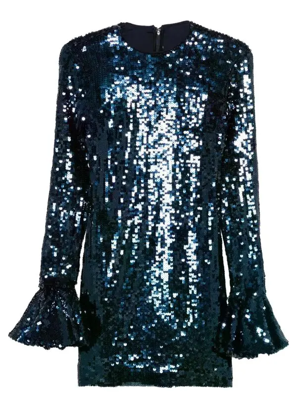 Remain Birger Christensen Sequin Mini Dress - Blue