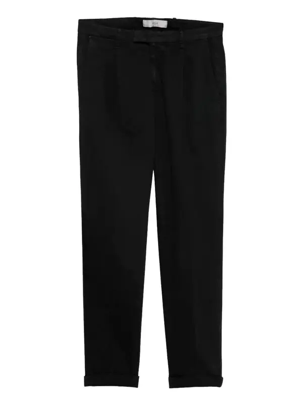 BRIGLIA 1949 Pleated Chinos - Black