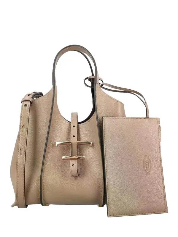TOD'S T-buckle Mini Tote - Neutrals
