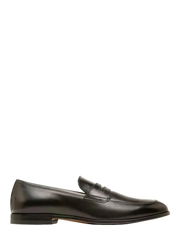Bally Webb Leather Loafers - Black