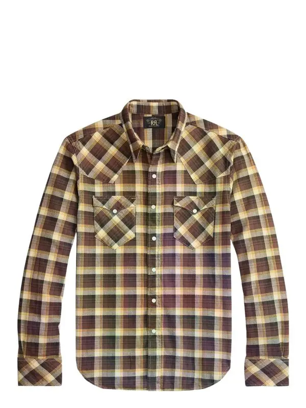 Ralph Lauren Checked Long-sleeved Shirt - Brown