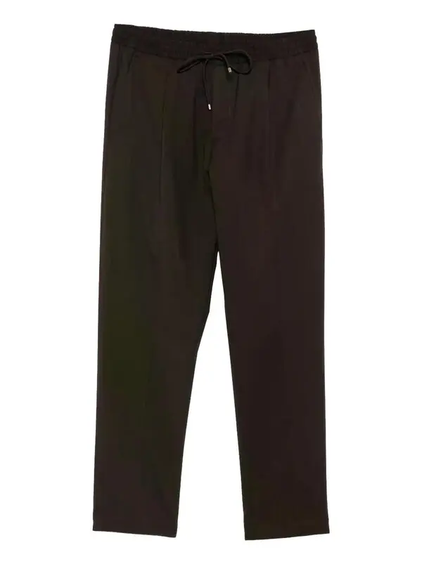 BRIGLIA 1949 Drawstring-waist Trousers - Brown