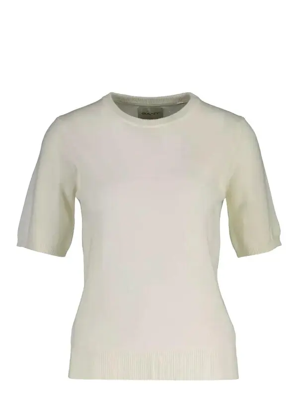Gant Lambswool T-shirt - Neutrals