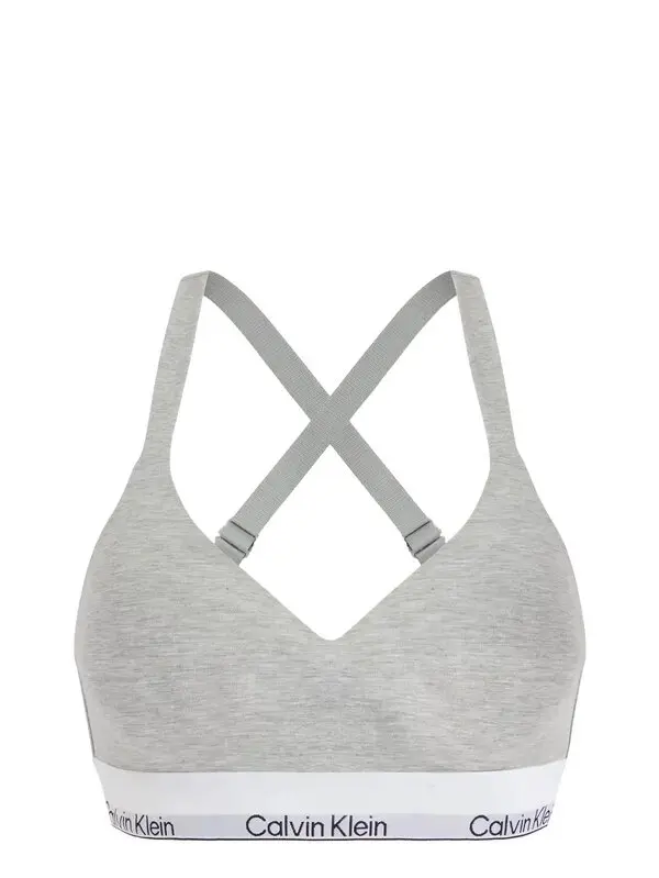 Calvin Klein Crossover Strap Bra - Grey