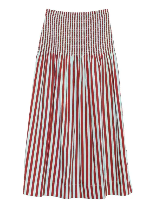 SIMONMILLER Striped Maxi Skirt - Red