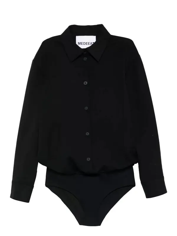 MEDEEA Button Bodysuit - Black