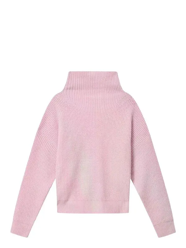 Isabel Marant Ribbed Roll-neck Brooke Pullover - Pink