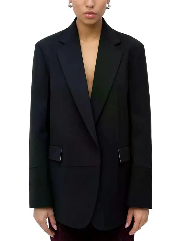 N°21 Notched-lapel Blazer - Black