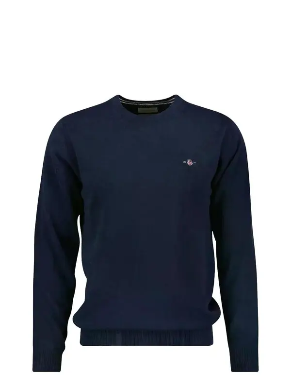 Gant Crew-neck Wool Sweatshirt - Blue