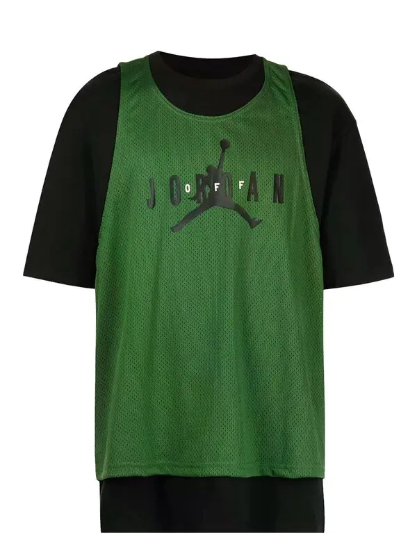 JORDAN Logo-print Layered T-shirt - Green
