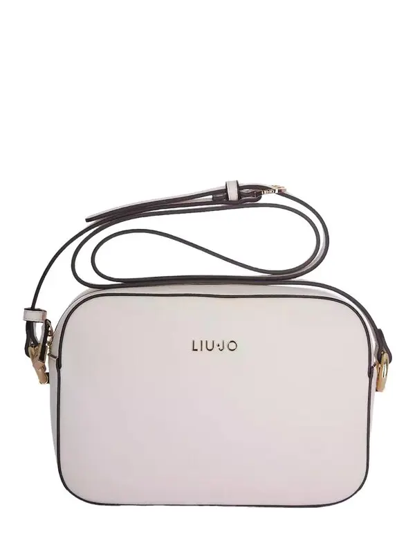Liu Jo Top-zip Cross Body Bag With Logo Detail - Neutrals