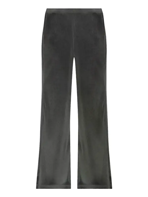 Balenciaga Velour Wide-leg Track Pants - Grey