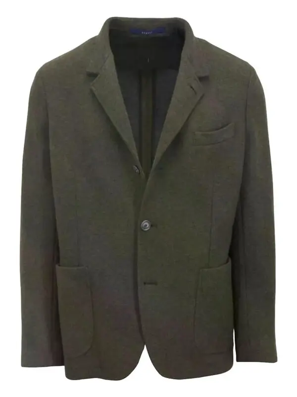 Fedeli Buttoned Pocket Blazer - Green
