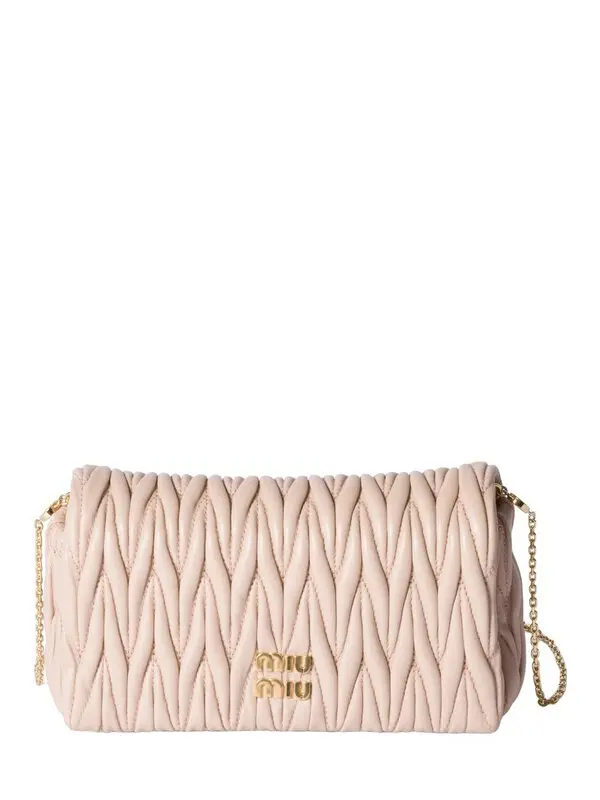 Miu Miu Matelassé Nappa Leather Mini-bag - Powder Pink