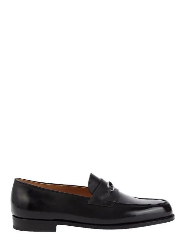 John Lobb Lopez Leather Loafers - Black