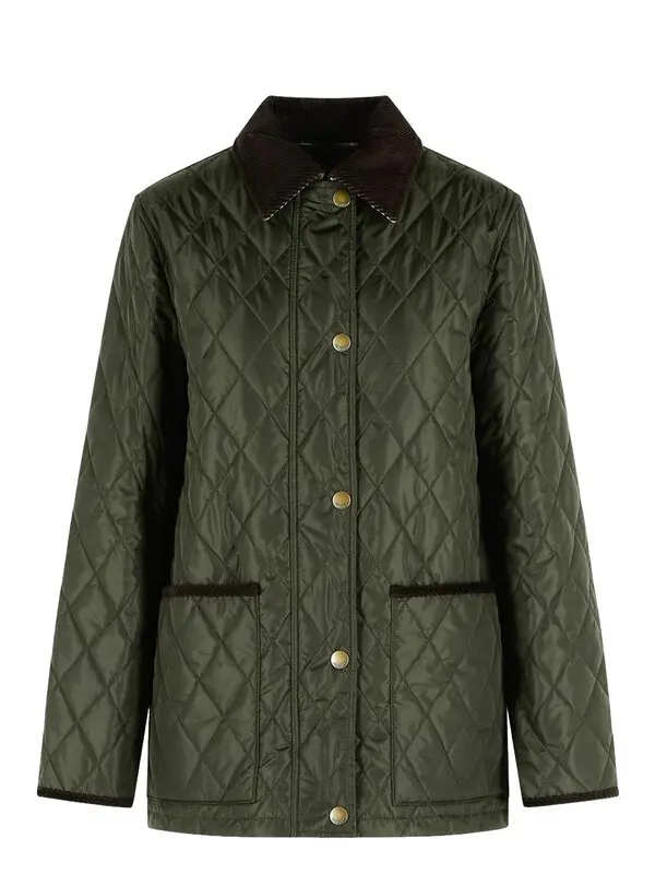 Burberry Polyamide Quilted Jacket - Green