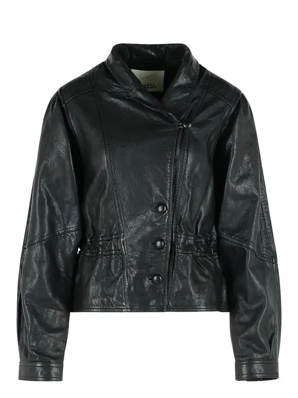 Isabel Marant Tressy Leather Jacket - Black