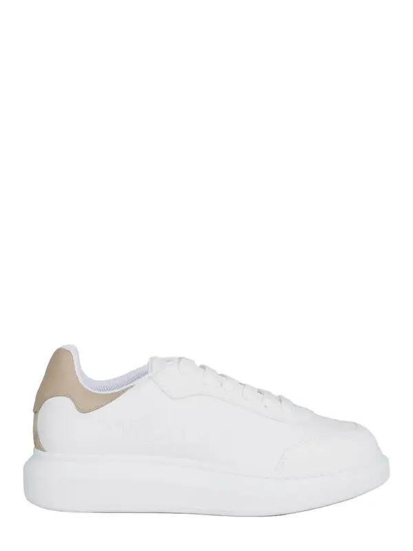 Alexander McQueen Logo Leather Sneakers - White