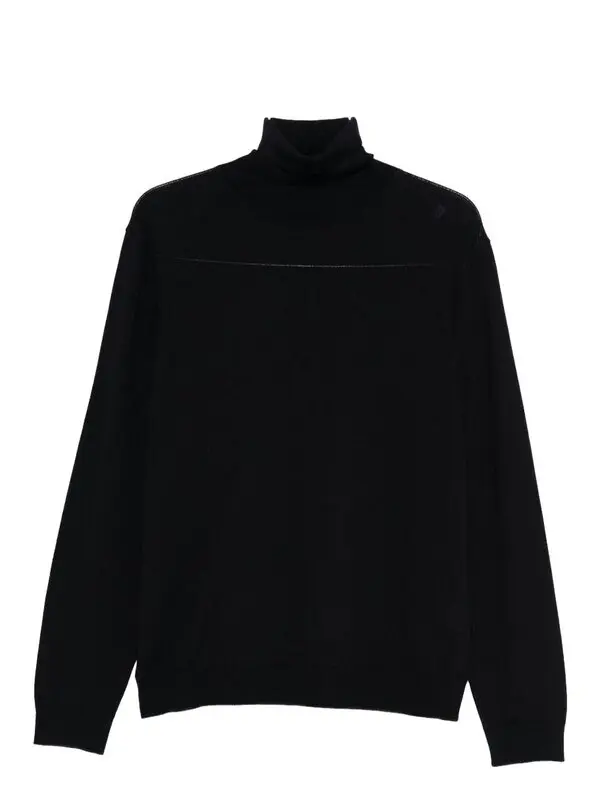 DANIELE FIESOLI Fine-knit Turtleneck Sweater - Blue
