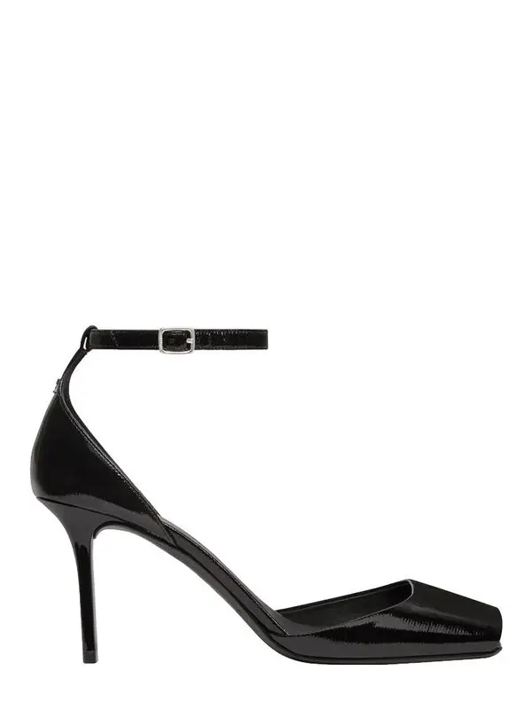 COURREGES Heeled Peep Toe Sandals - Black