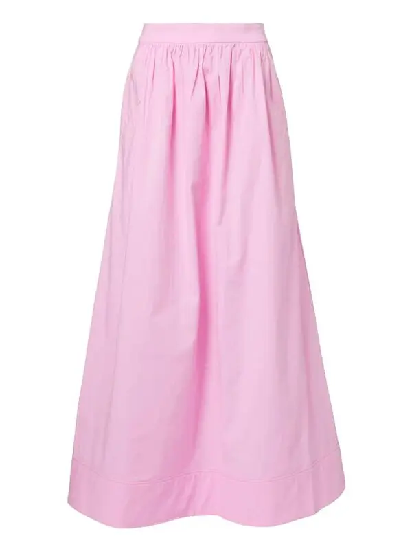 ADRIANA DEGREAS Opulence Cotton Maxi Skirt - Pink