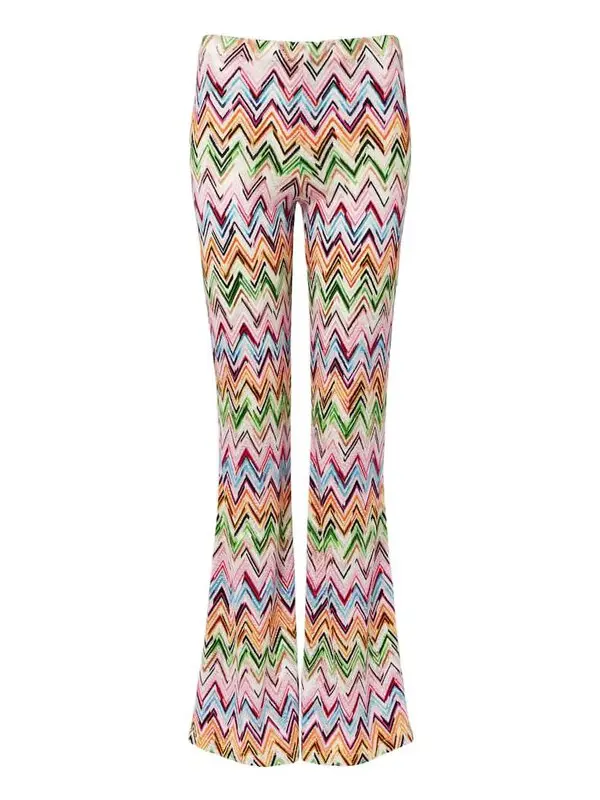 Missoni Zig Zag High-rise Flared Pants - Multicoloured