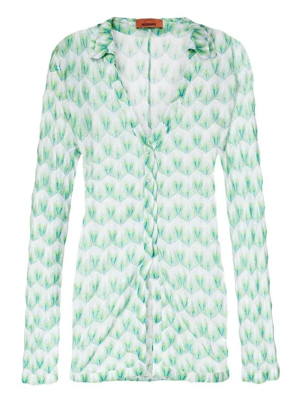 Missoni Scalloped Viscose Blouse - Green