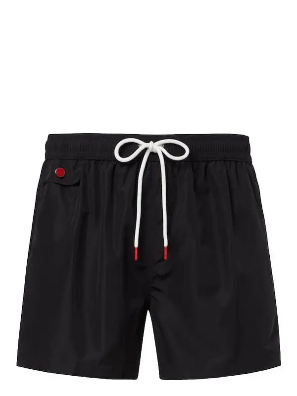 Kiton Logo Swim Trunks - Black