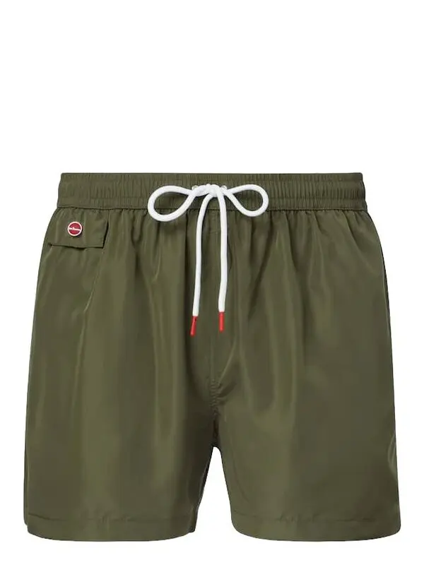 Kiton Logo Swim Trunks - Green